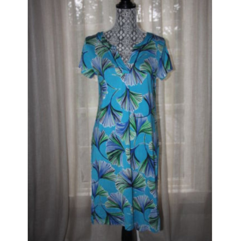 Lilly Pulitzer Floral Ginkgo Let's Get Ginky Shift - Gem